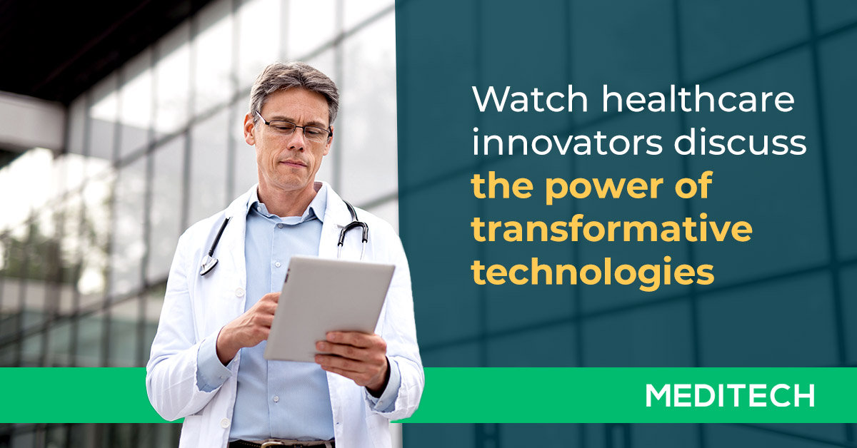 Watch healthcare innovators and AI experts discuss the power of transformative technologies